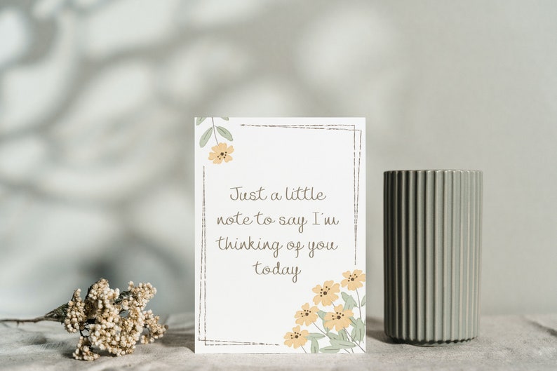 Digital Thinking of You Card, Printable PNG, PDF - Etsy