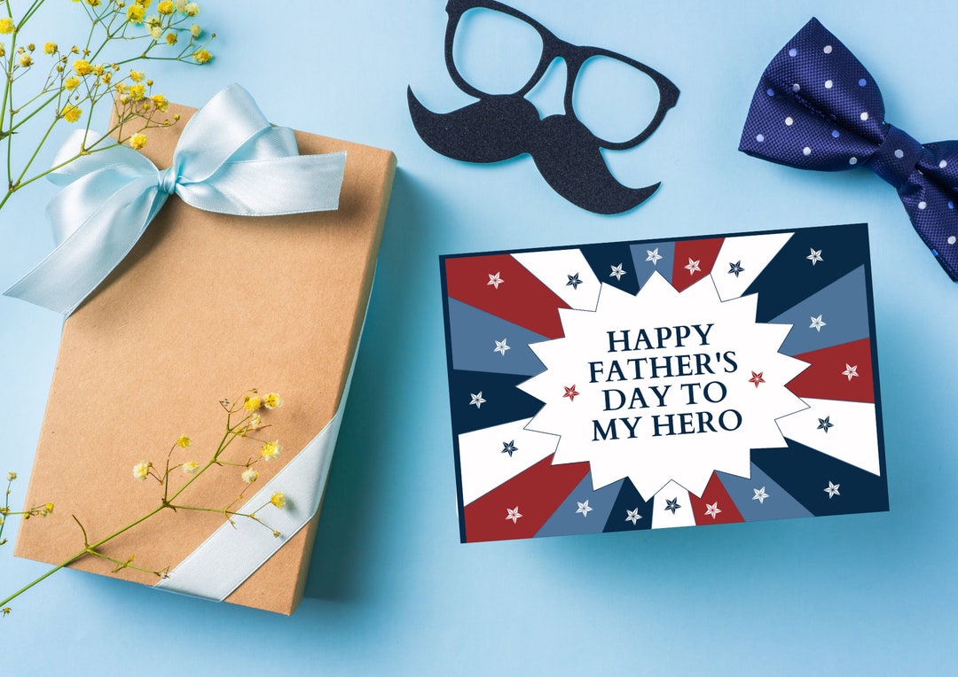 Military Dad Printable Father's Day Card, Digital Download, PDF, PNG - Etsy