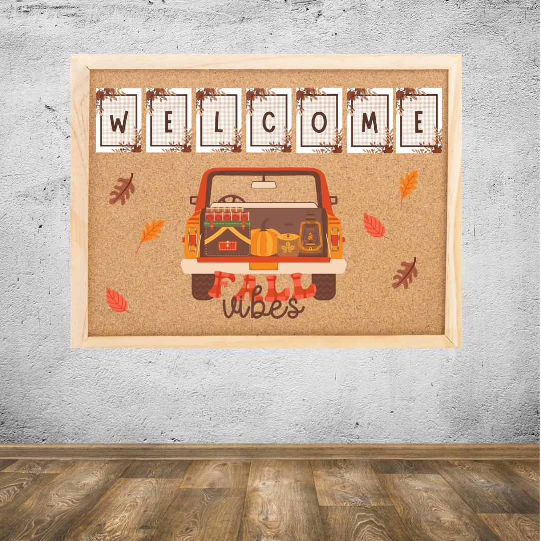 Fall Bulletin Board Letters, Printable, PDF - Etsy