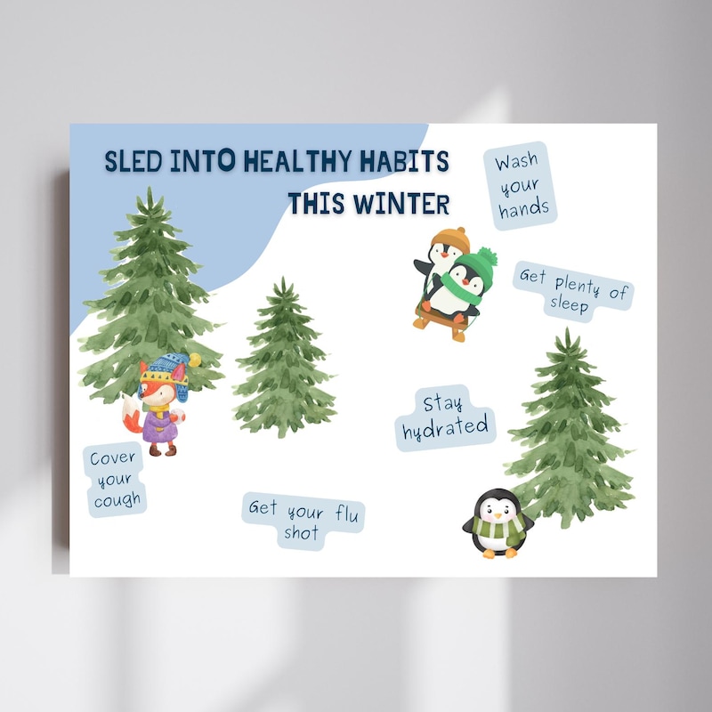 Healthy Habits Poster - Etsy