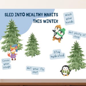 Winter Healthy Habits Poster - Etsy