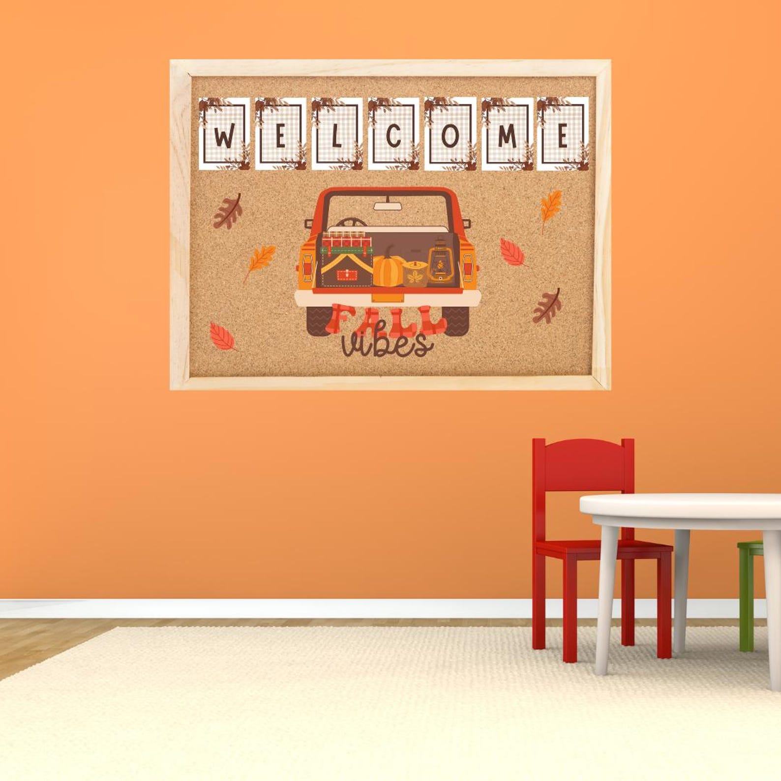 Fall Bulletin Board Letters, Printable, PDF - Etsy