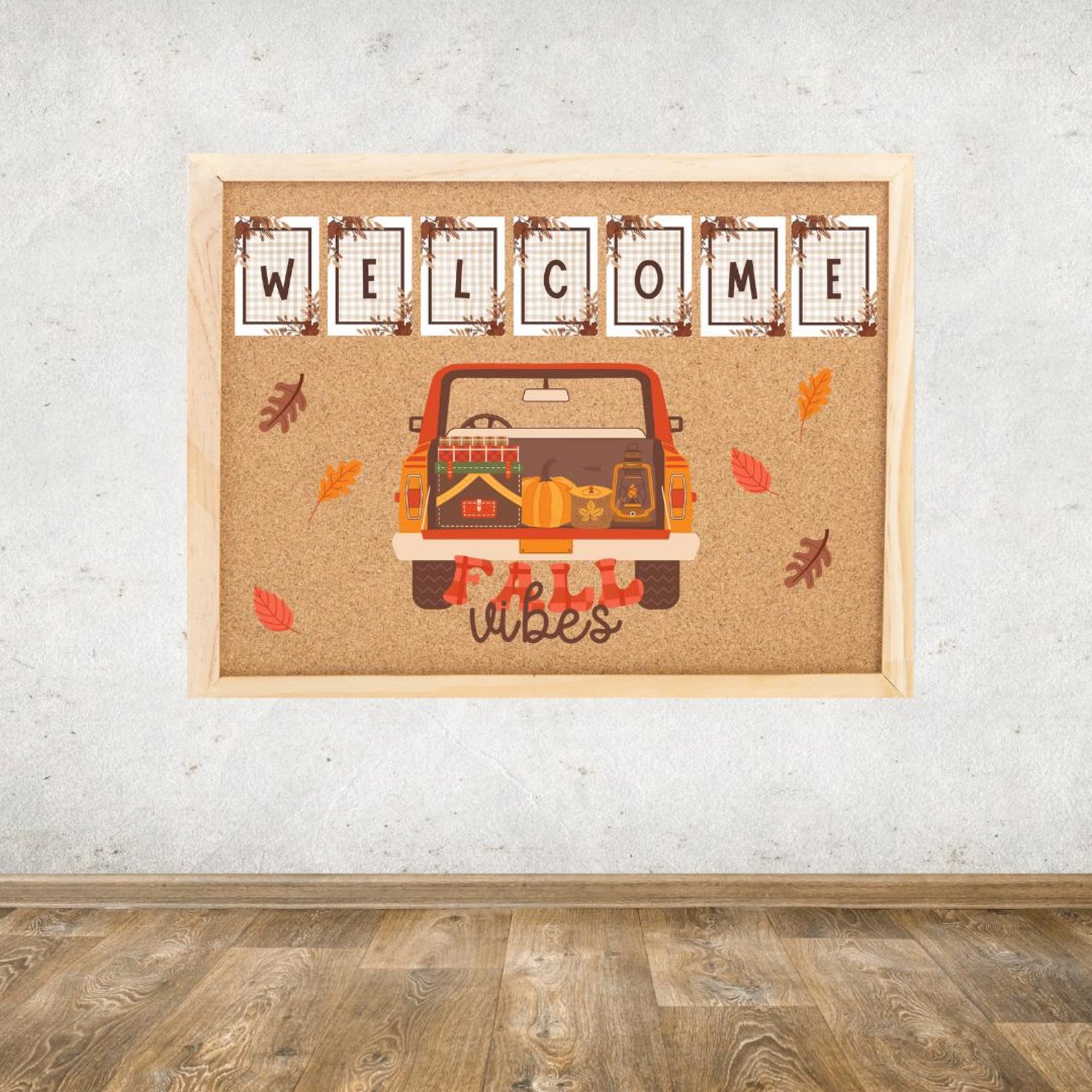 Fall Bulletin Board Letters, Printable, PDF - Etsy