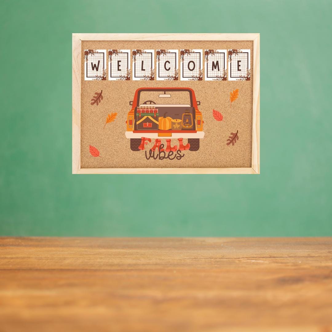 Fall Bulletin Board Letters, Printable, PDF - Etsy