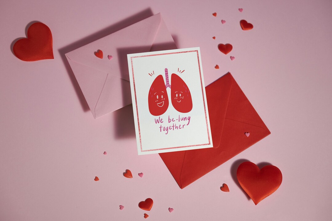 Valentine's Day Card, "we Be-lung Together", Printable - Etsy