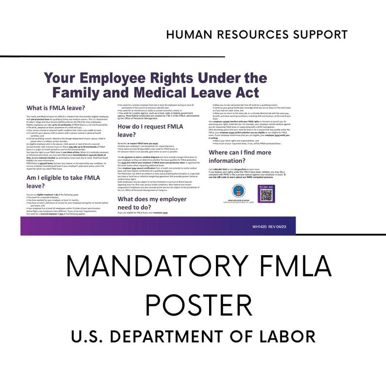 2025 Federal Labor Law Poster | Electronic Labor Law Poster for Remote ...