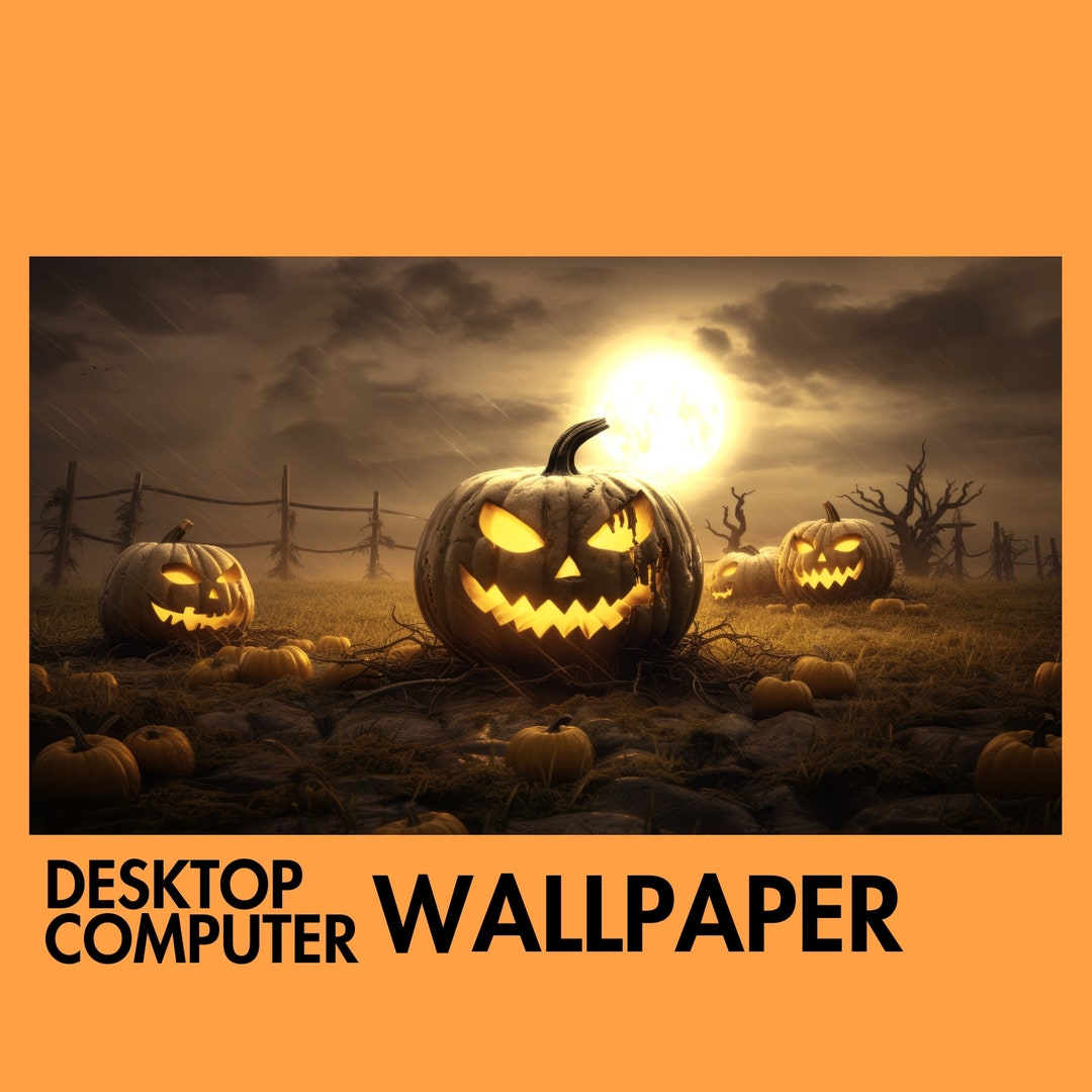 Halloween Desktop Wallpaper Halloween Computer Wallpaper - Etsy