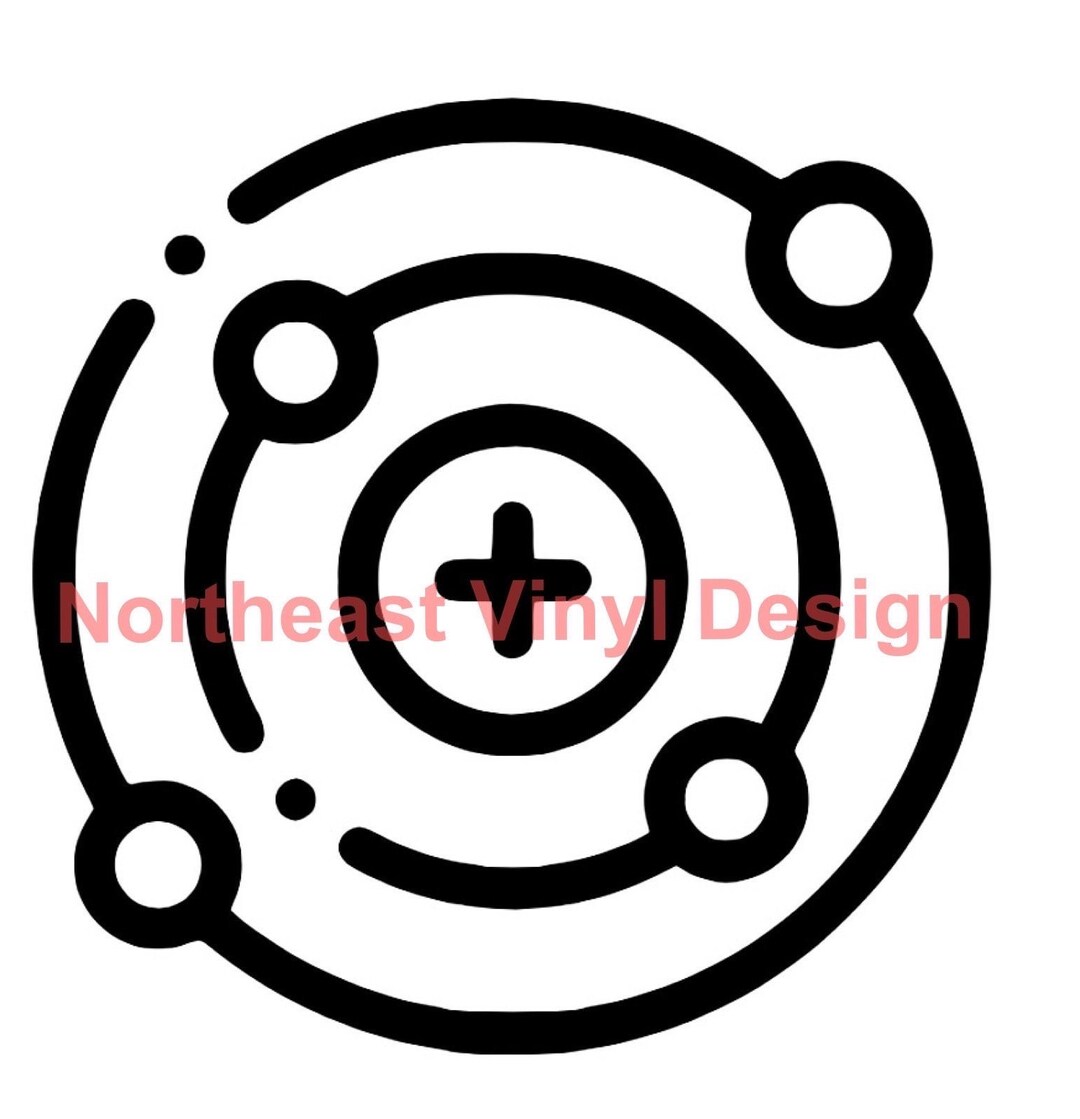 Science Stay Positive Atom Vinyl Decal - Etsy