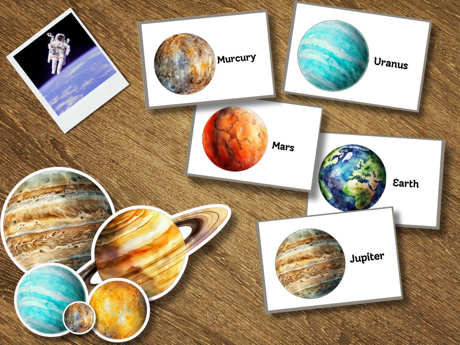 Plants of the Solar System Cut Outs and Flashcard Set - Etsy
