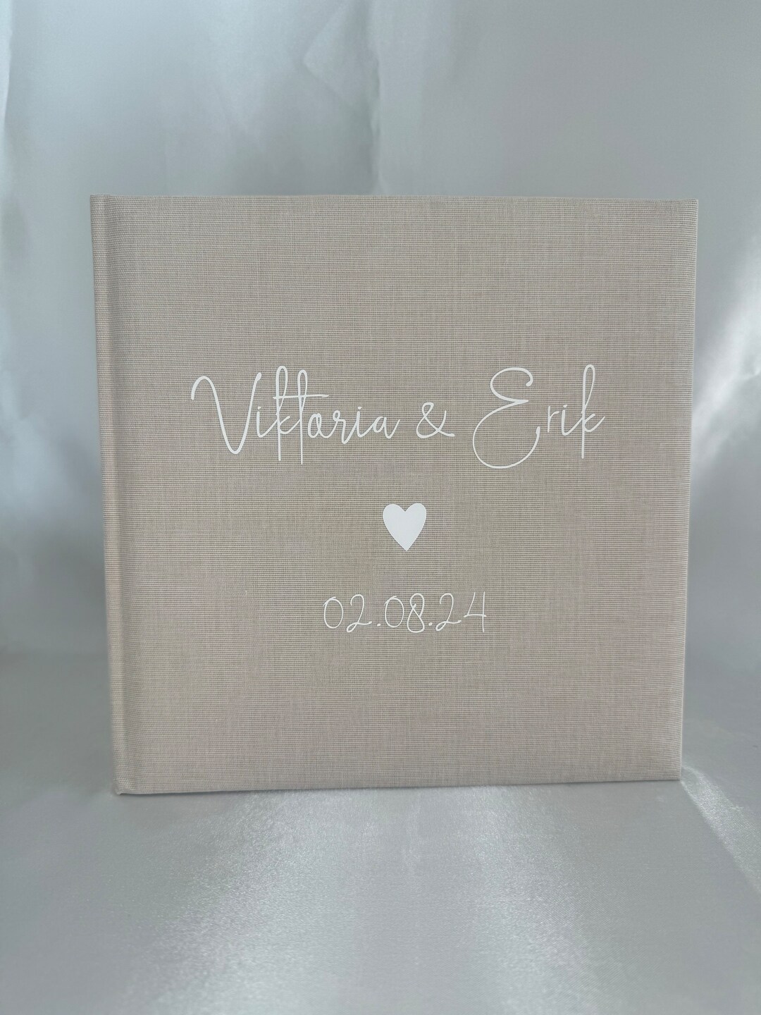 Photo Album Linen Personalized / Photo Album Names / Gift for Baptism ...