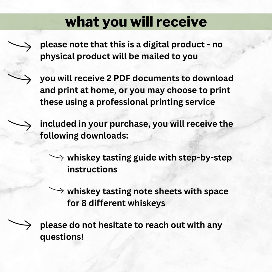 Whiskey or Bourbon Tasting Party Kit With Note Sheet and Flavor Guide ...