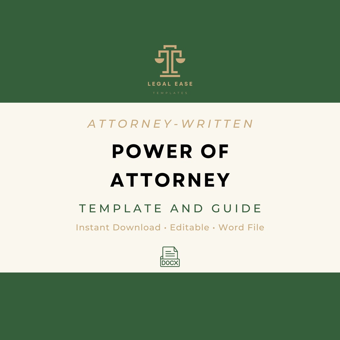 Limited Power of Attorney Legal Template Attorney-written Pro Se Form ...