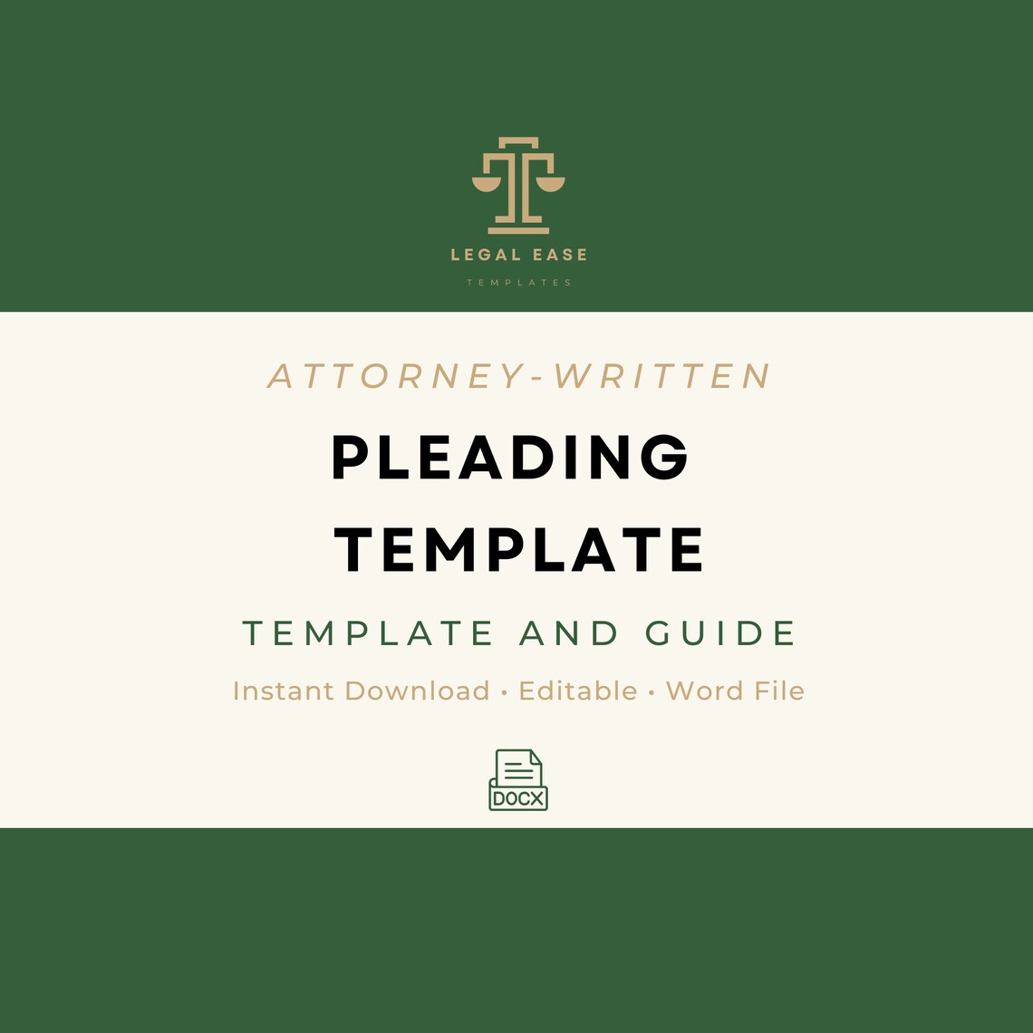 ALMOST FREE Pleading Template | Legal Template | Attorney-written | Pro ...