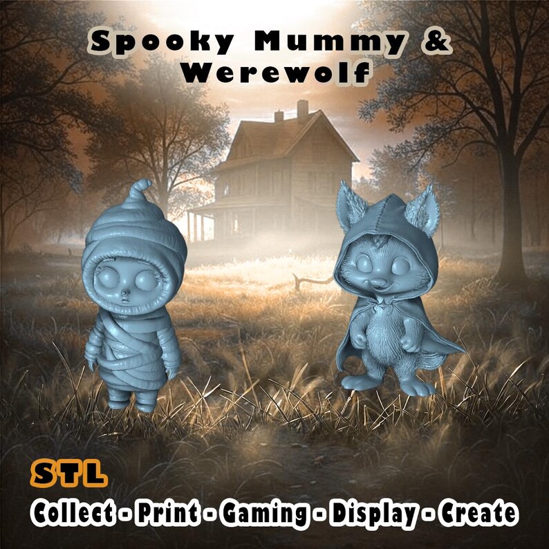 10x Spooky Halloween Sprites STL Pack #2: Tabletop RPG Charms - Etsy