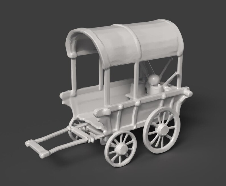 Medieval Pull Cart | 3D Printable STL File | Fantasy Accessory - for ...
