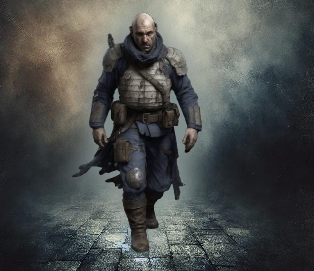 Dark Fantasy Rugged Warrior Sprite STL File 3D Printable Survival ...