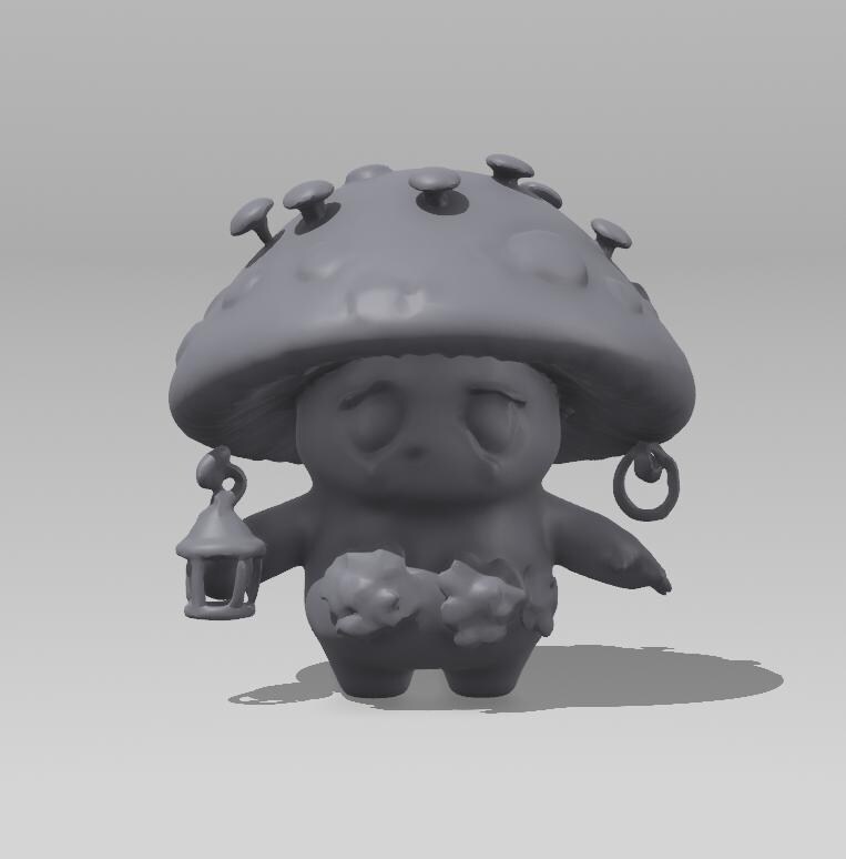 Cute Fairy Mushroom Sprite Whimsical Garden Creature With Lantern STL ...