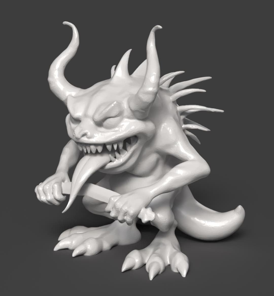 Whimsical Monster Sprite 3D Printable STL File Fantasy Garden Creature ...