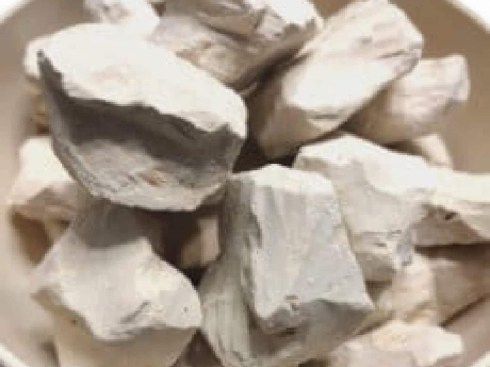 Clay | Calaba Chalk | Edible Clay | Kaolin | African White Chalk | 300g ...