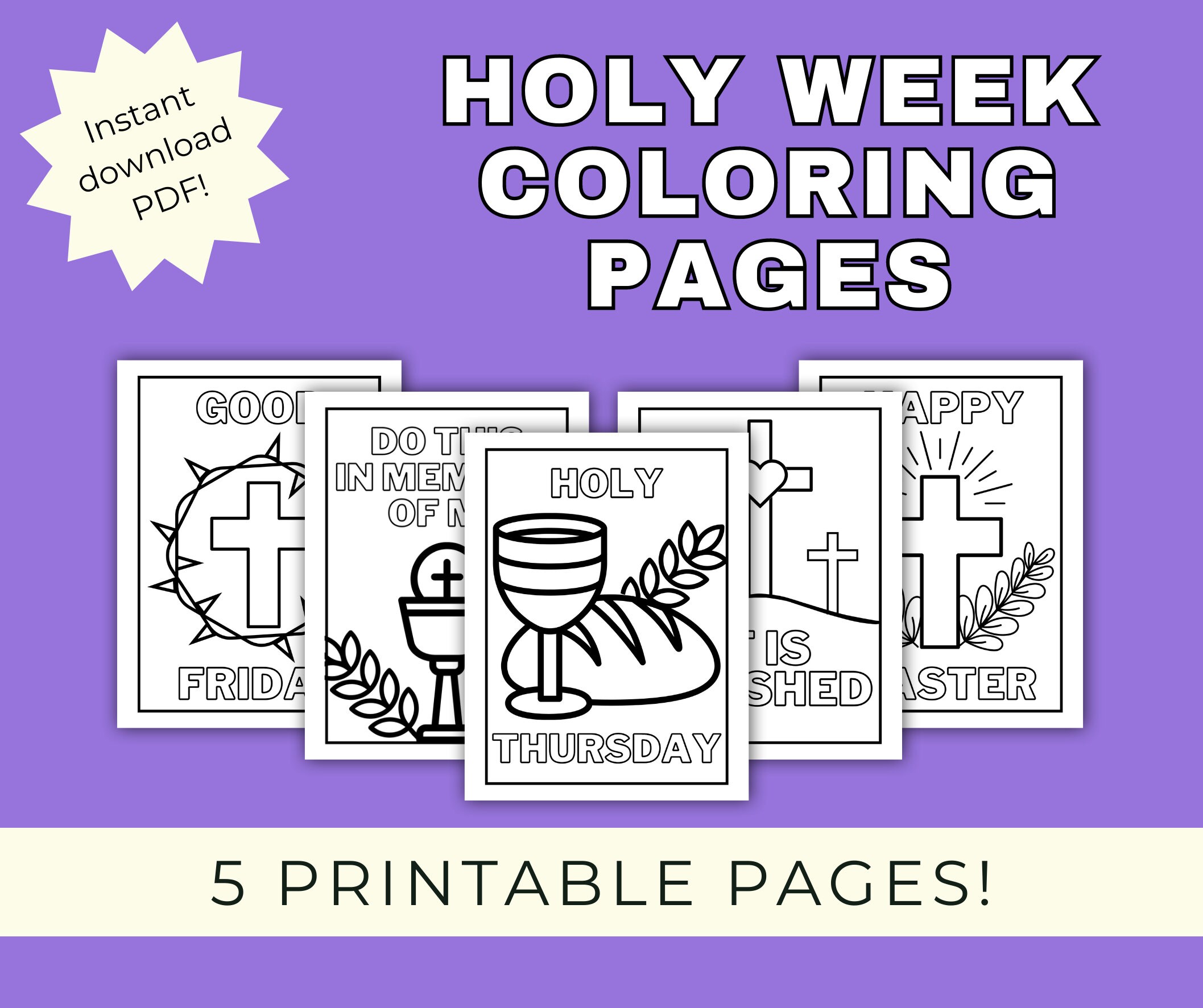 Holy Thursday Coloring Pages
