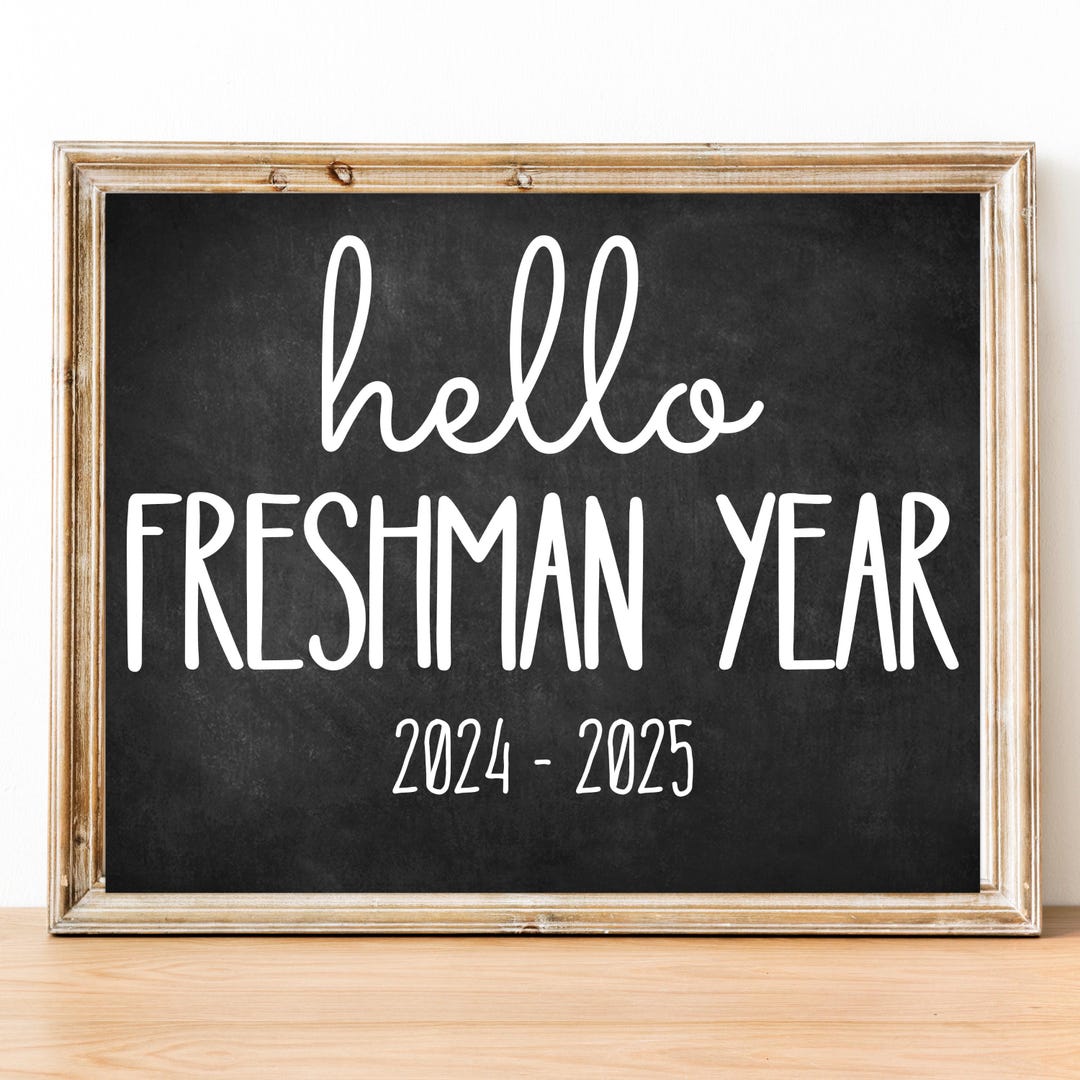 First Day of 9th Grade Sign Printable, Modern Back to School 2024-2025 ...