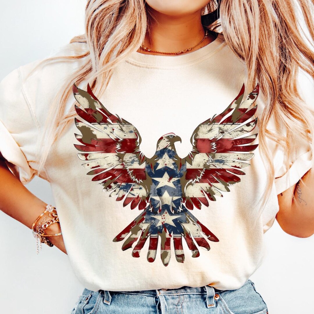 USA Patriotic Eagle Flag PNG Transparent Clipart Abstact Design ...