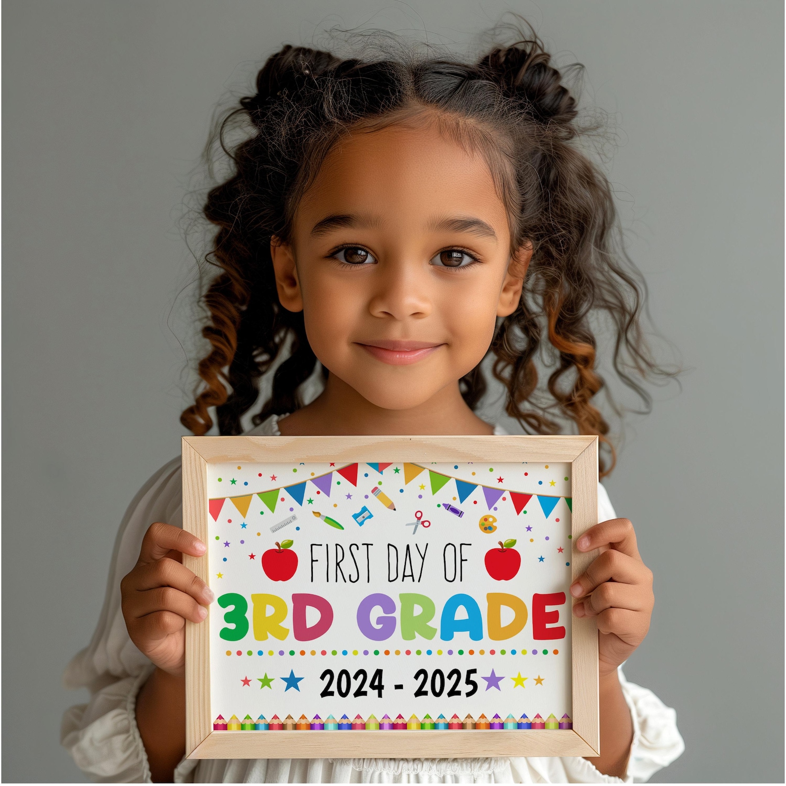 First Day of 3rd Grade Sign, First Day of School Sign, Printable 3rd ...