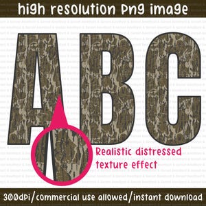 Old Camo PNG Alphabet Set, Army Old Camouflage, Digital Design ...