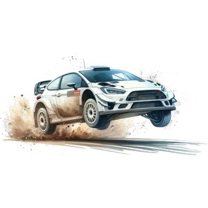 12 WHITE Rally Cars Png Bundle,high Quality Png,rally Car Transparent ...
