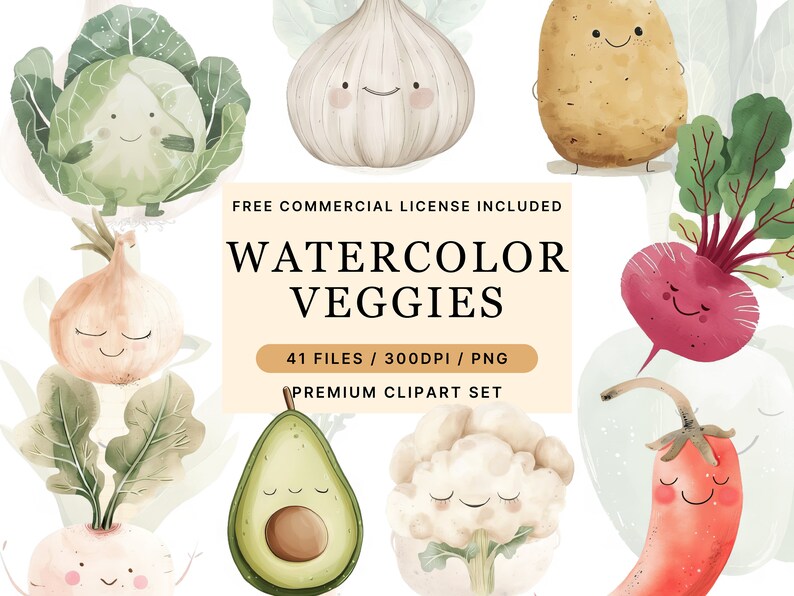 Farm Fresh Veggie Clipart Set for Creative Project, Transparent ...