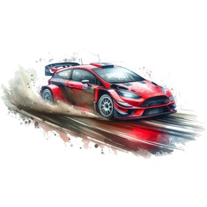 12 RED Rally Cars Png Bundle,high Quality Png,rally Car Transparent Png ...