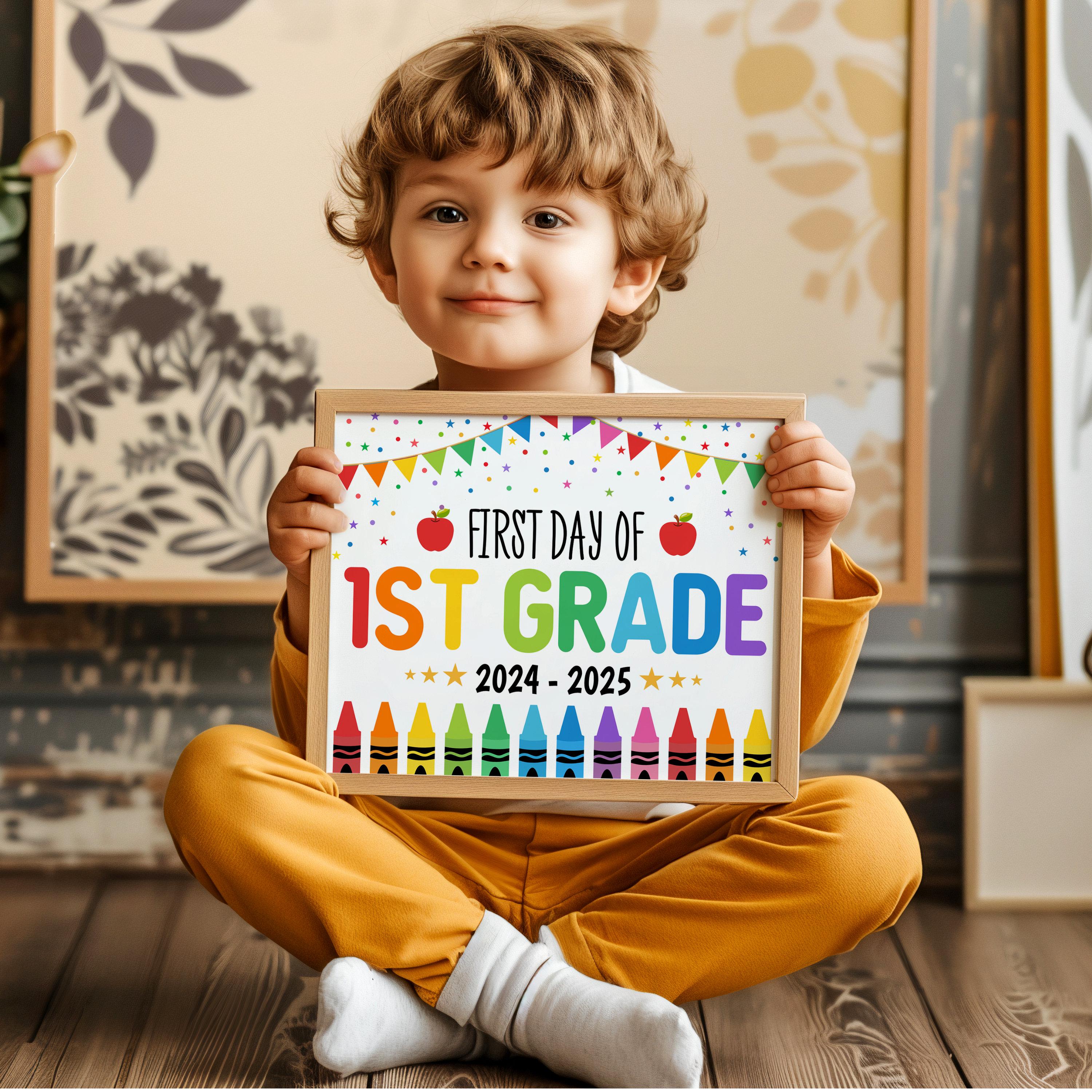 Primer día de 1er grado Signo imprimible DESCARGA INSTANTE Foto Prop ...