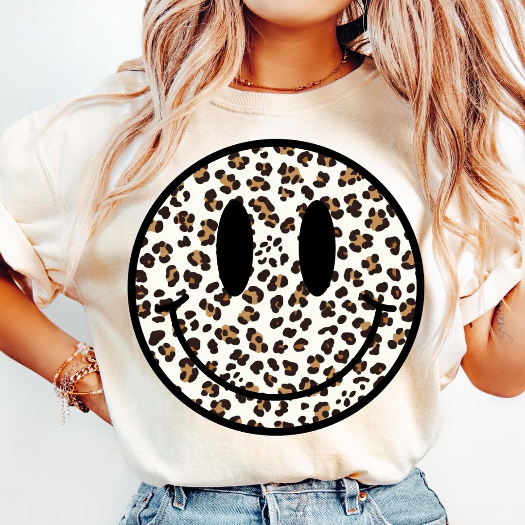 Leopard Smile Face PNG Retro Smile Png Cheetah Smile Face Png ...