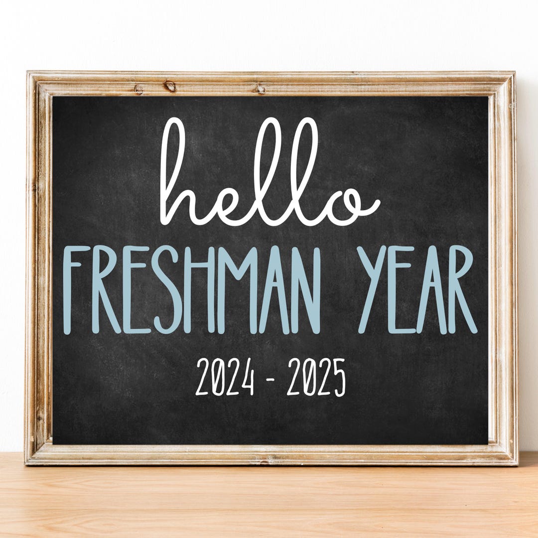First Day of 9th Grade Sign Printable, Modern Back to School 2024-2025 ...