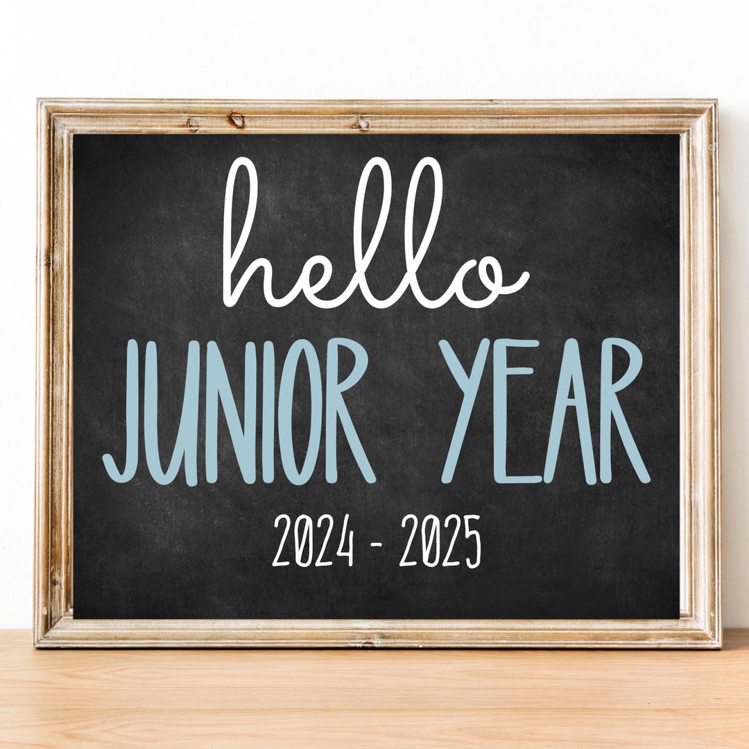 First Day of 11th Grade Sign Printable, Modern Back to School 2024-2025 ...