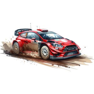 12 RED Rally Cars Png Bundle,high Quality Png,rally Car Transparent Png ...