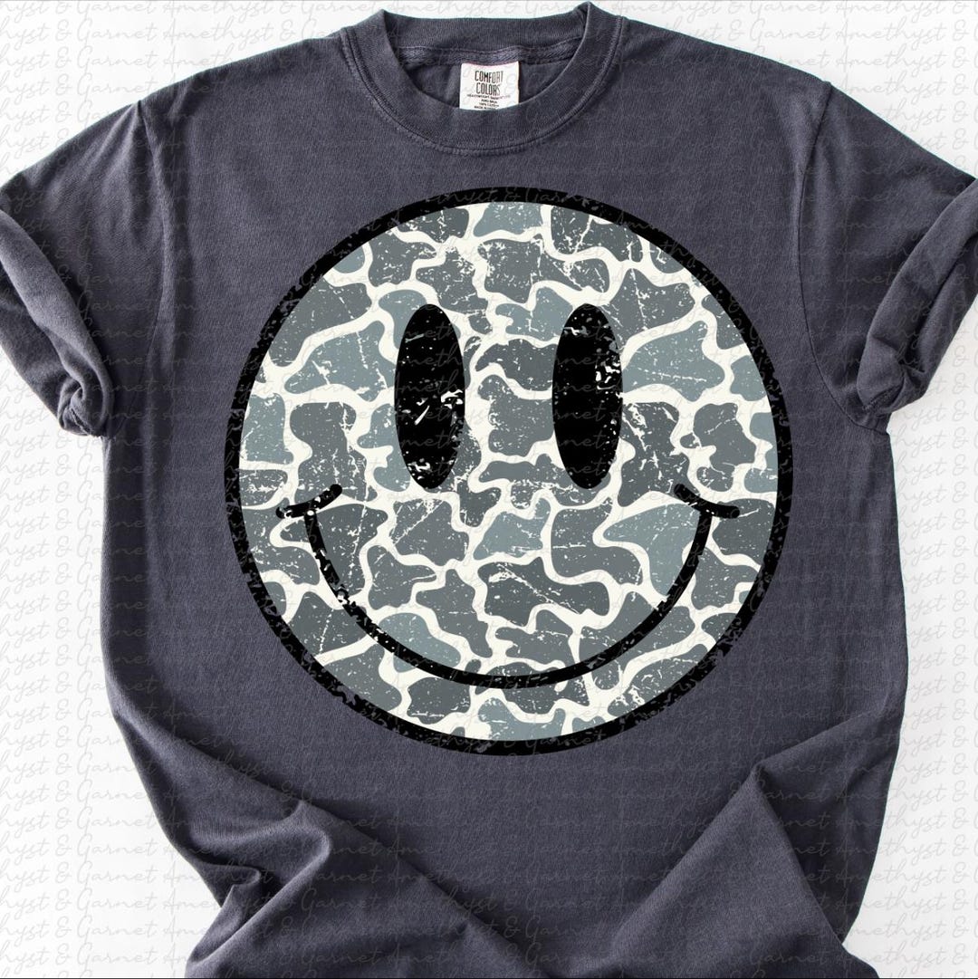 Camo Smiley Face PNG Hunters Wife PNG Seasonal Widow PNG Duck Hunting ...