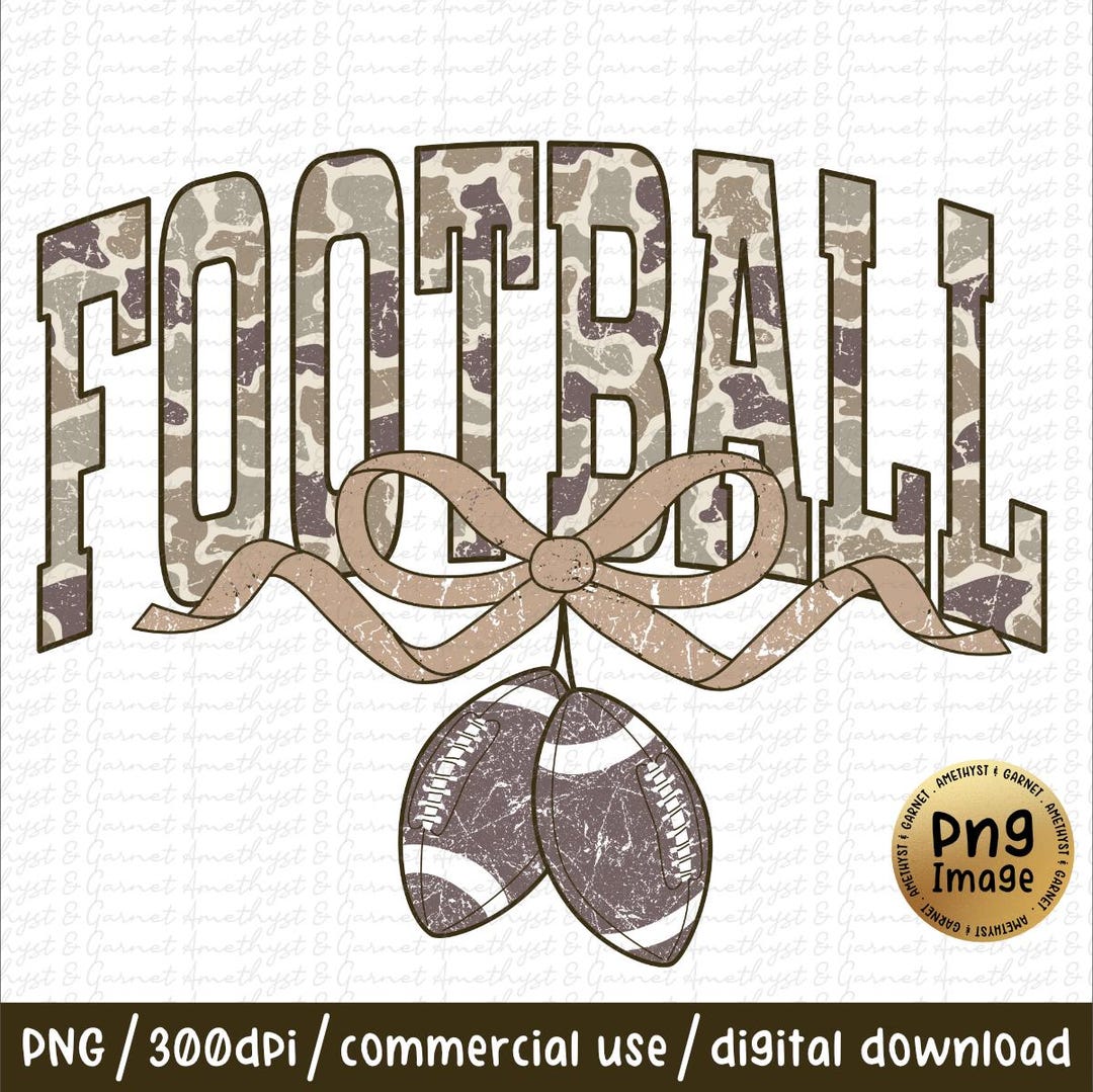 Retro Football Camo Western Png,retro Camo Country Distressed Varsity ...