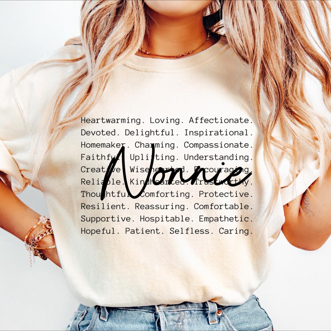 Nonnie Words Png Svg, Nonnie Definition Png Svg, Grandma Appreciation ...
