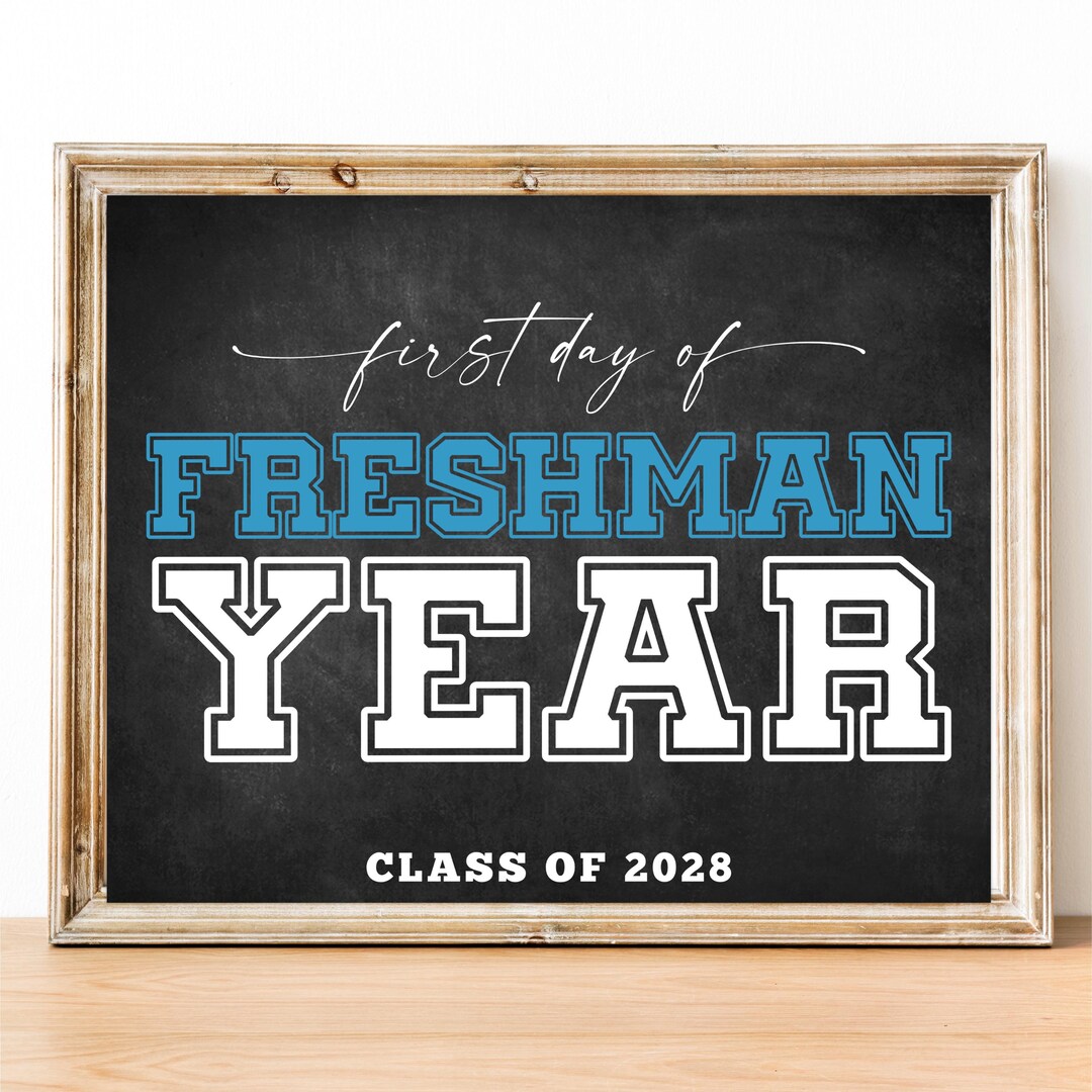 First Day of 9th Grade Sign Printable, Modern Back to School 2024-2025 ...