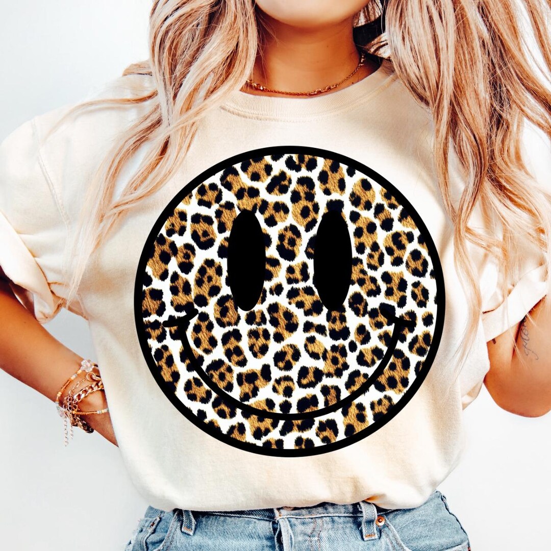 Leopard Smile Face PNG Retro Smile Png Cheetah Smile Face Png ...
