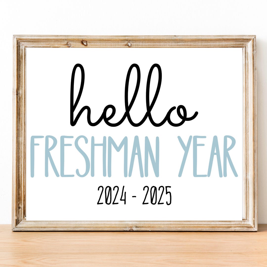 First Day of 9th Grade Sign Printable, Modern Back to School 2024-2025 ...
