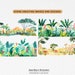 Cute Safari Animals Watercolor Commercial Use Clipart, Baby Shower ...