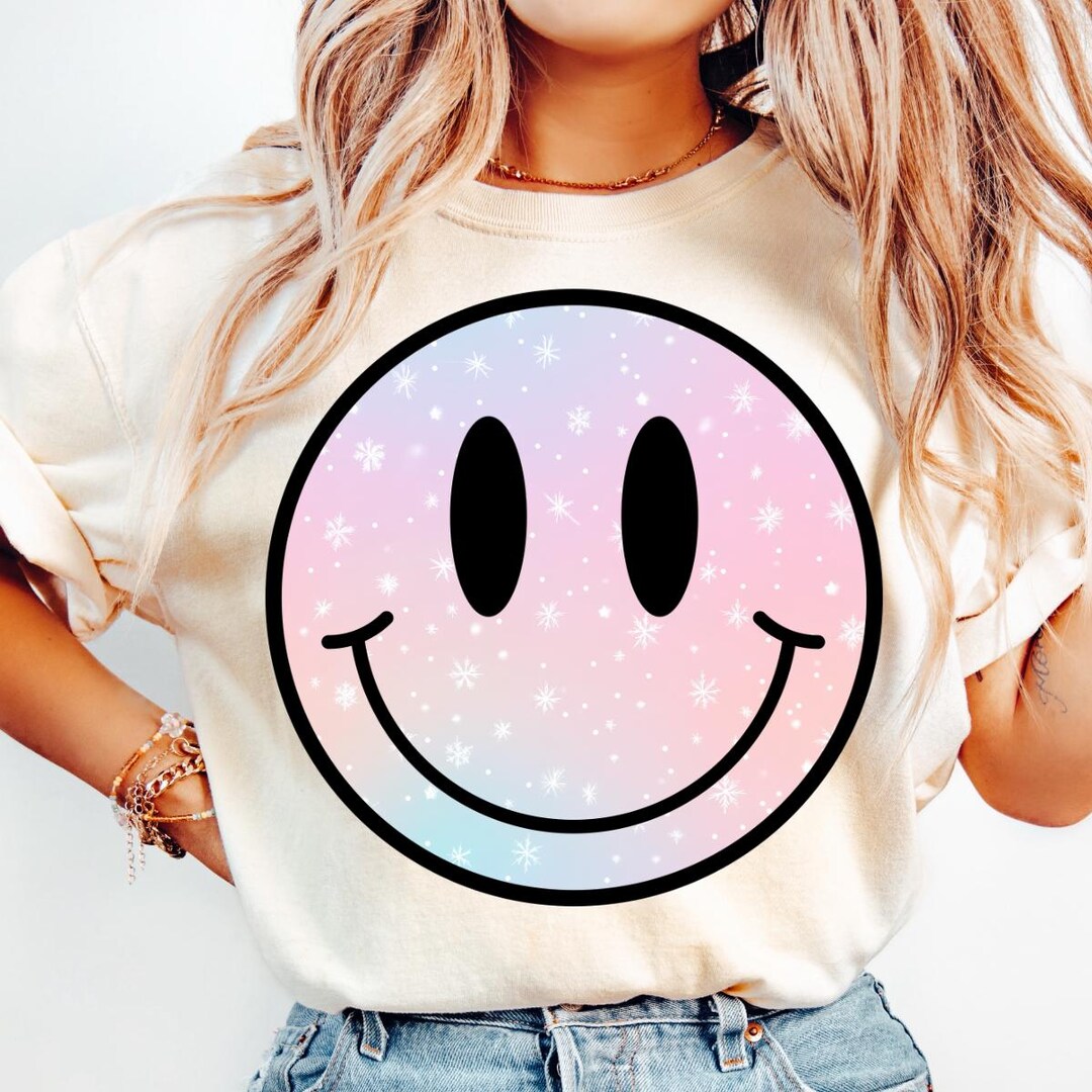 Pastel Stars Smiley Face PNG Colorful Checkerboard Smiley Shirt ...