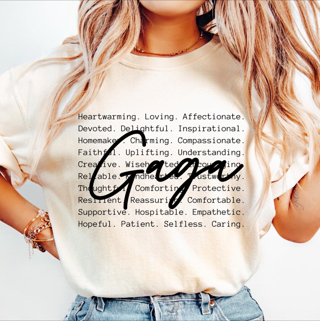 Gaga Words Png Svg, Gaga Definition Png Svg, Grandma Appreciation Retro ...