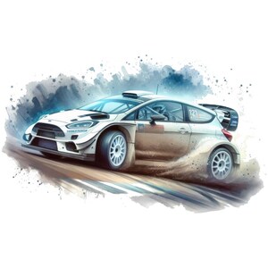 12 WHITE Rally Cars Png Bundle,high Quality Png,rally Car Transparent ...