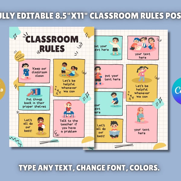 Classroom Rules - Etsy