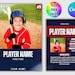 Editable Baseball Trading Card Template, DIY Player Card (canva) - Etsy