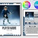 Hockey Trading Card Template Editable Hockey Player Card Canva Template ...