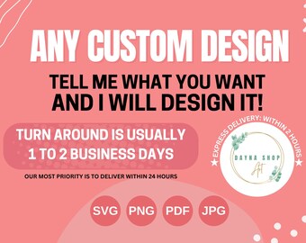 Custom Graphic Design Service - Etsy